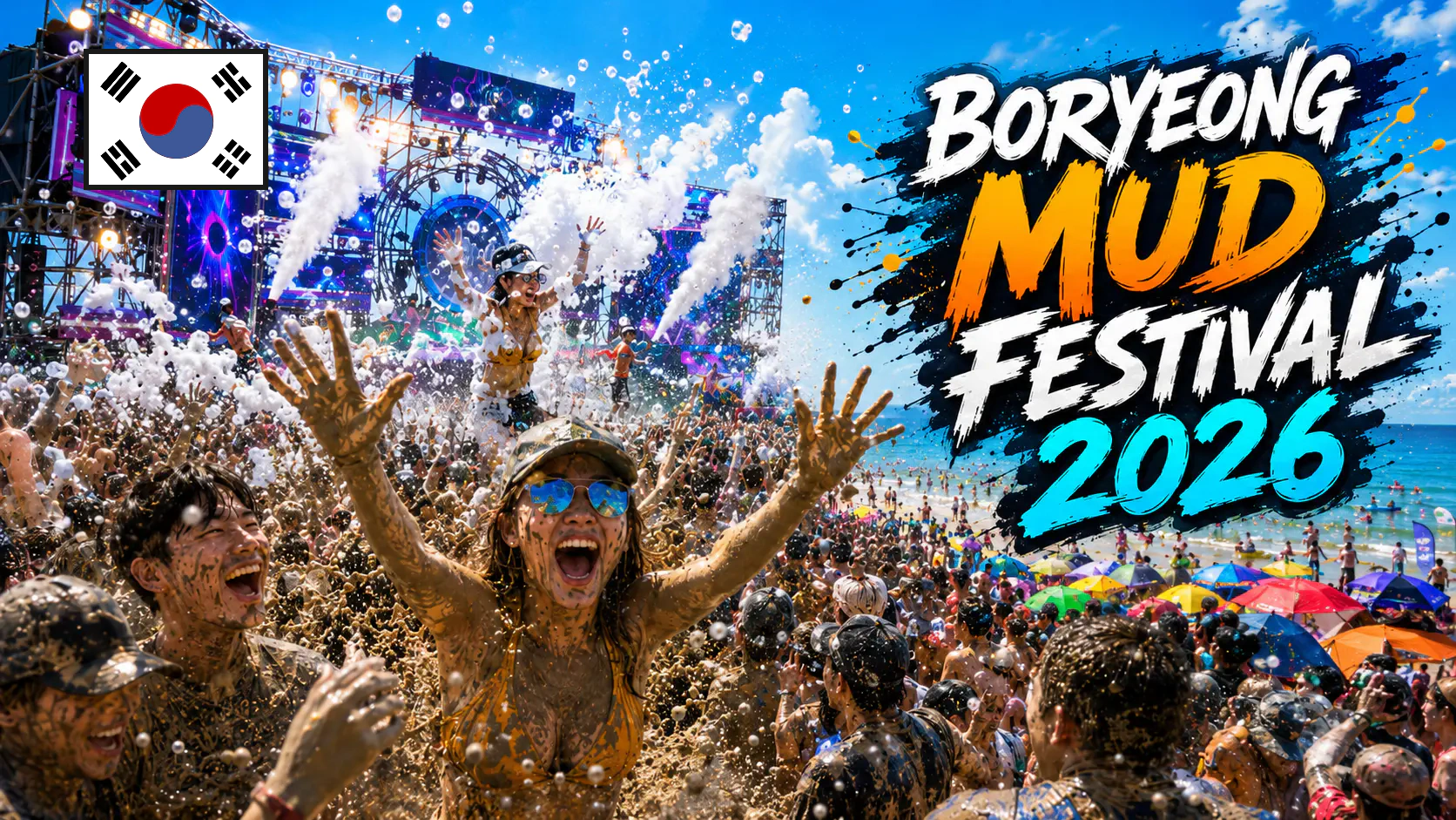 Boryeong Mud Festival 2026 — Daecheon Beach Turns Into One Giant Mud ...