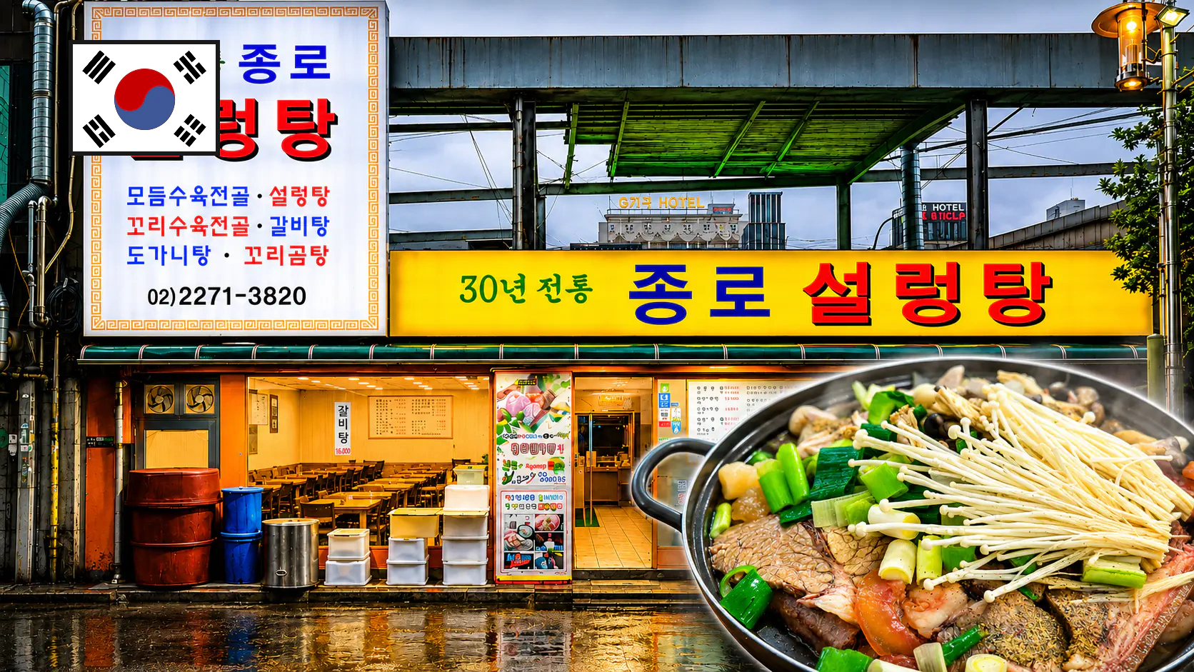 Jongno Seolleongtang — 24 Hours, Ox-Bone Hot Pot and Soju on a Rainy ...